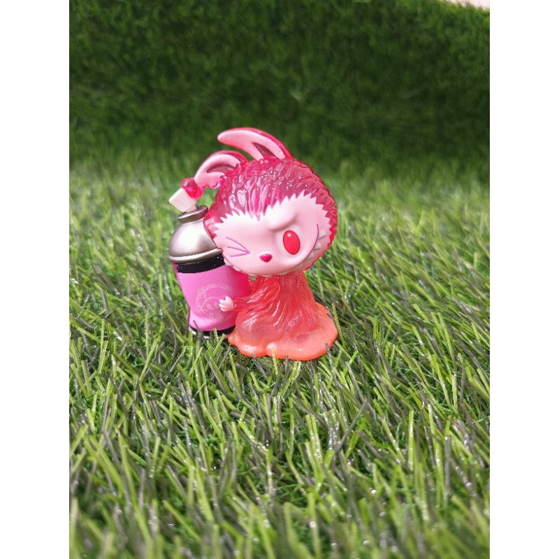 Jual POP MART ACTION FIGURE TOY LABUBU SLIME SPRAY RED | Shopee Indonesia
