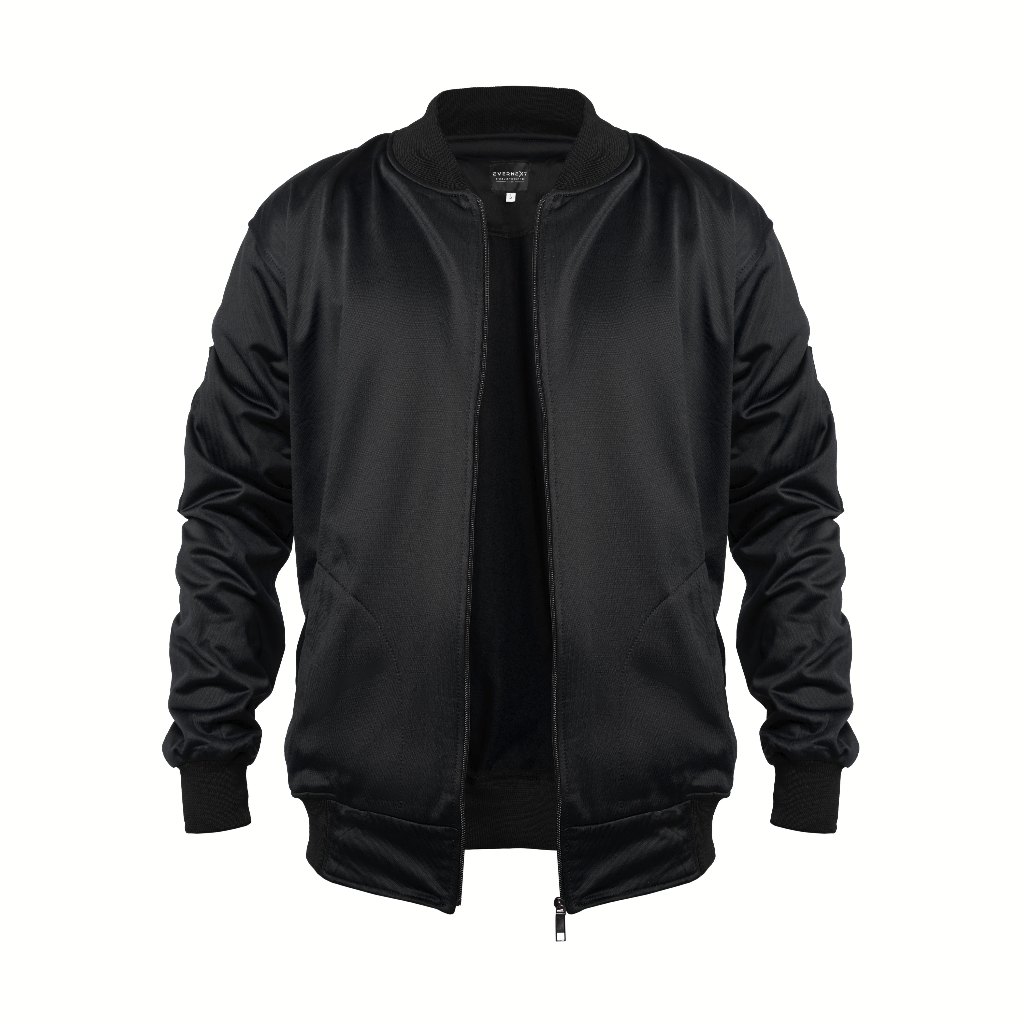 Jual Evernext Apparel - Jaket Bomber Polos Pria Raven | Shopee Indonesia