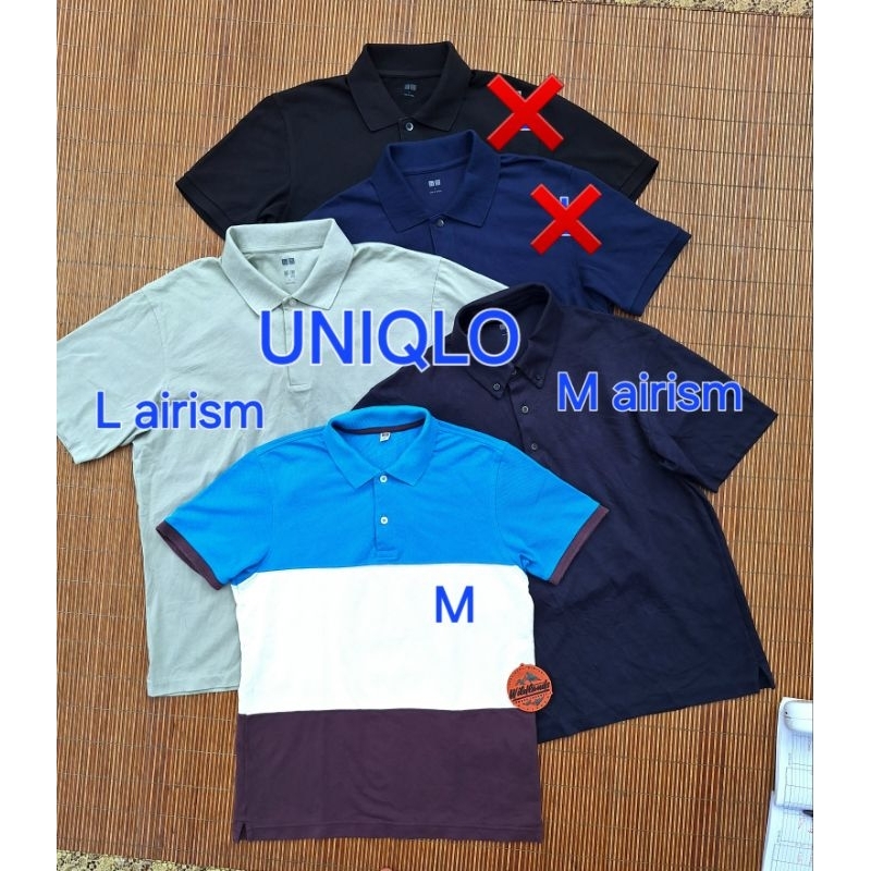 Jual UNIQLO Baju Kaos Krah Polo Shirt Pria Airism Dryex TOMAS MAIER ...