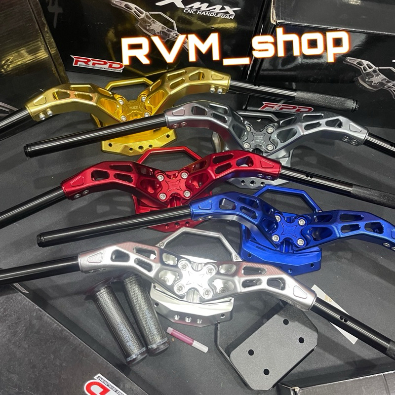 Jual SET STANG HANDLEBAR CNC RPD+GRIP HARIS CARBON XMAX OLD NEW XMAX ...
