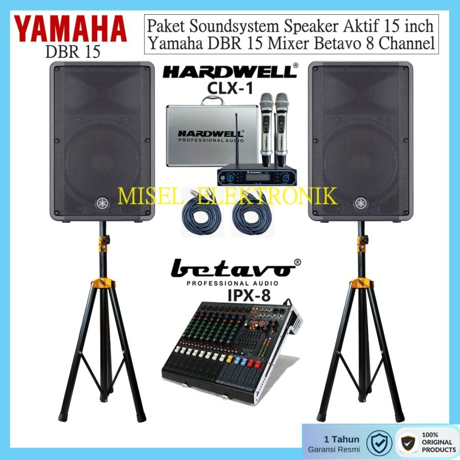 Jual Paket Soundsytem Outdoor 15 Inch Yamaha DBR 15 Mixer Audio 8 ...