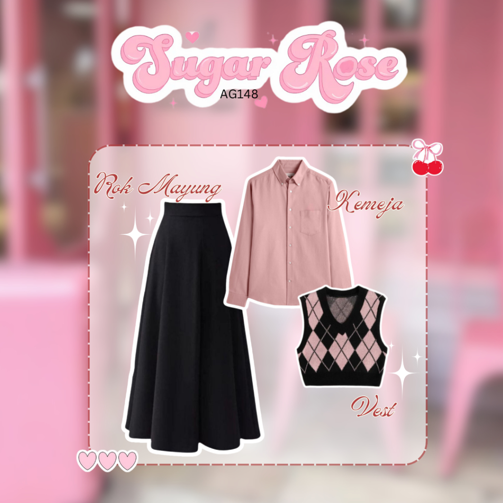 Jual OOTD Korean Style 3in1 Outfit Korean Style Terbaru Wanita Kemeja ...