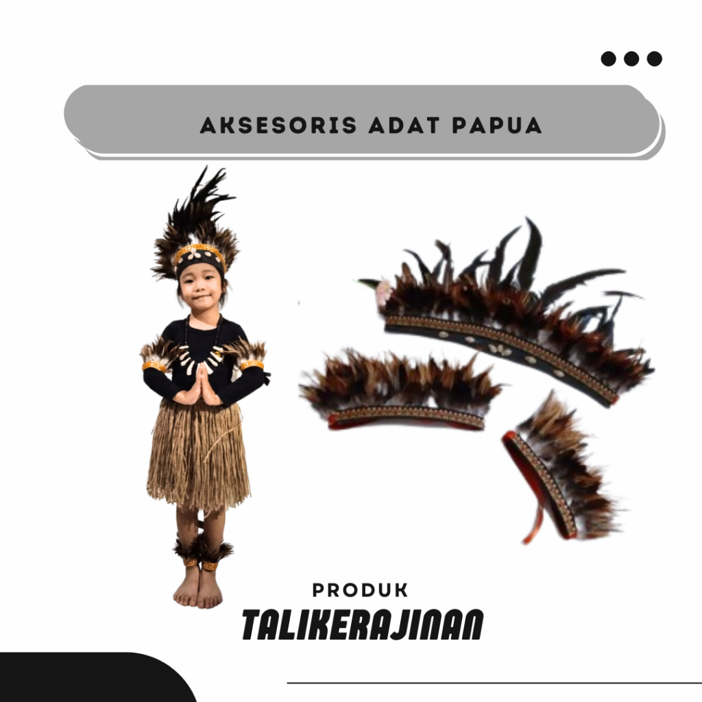 Jual Aksesoris adat papua - aksesoris karnaval - mahkota bulu - kalung ...