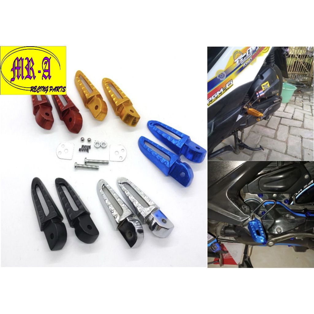 Jual step footstep kaki belakang-set kiri kanan cnc variasi motor Vario ...