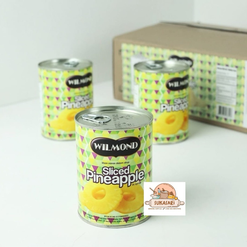 Jual Wilmond Sliced Pineapple 340 gr buah nanas kaleng | Shopee Indonesia