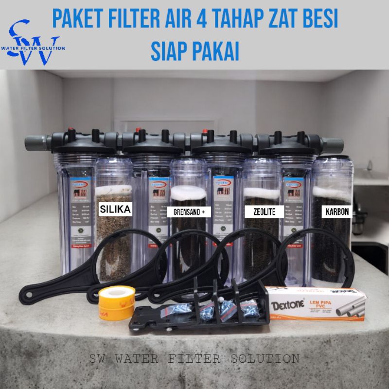 Jual PAKET FIKTER AIR 4 TAHAP ZAT BESI ( SILIKA - GRENSAND+ - ZEOLITE ...