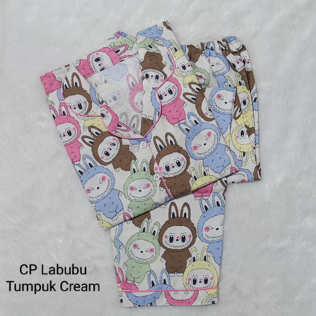 Jual JNV Piyama CP Wanita Dewasa Motif Karakter Labubu , sanrio ...