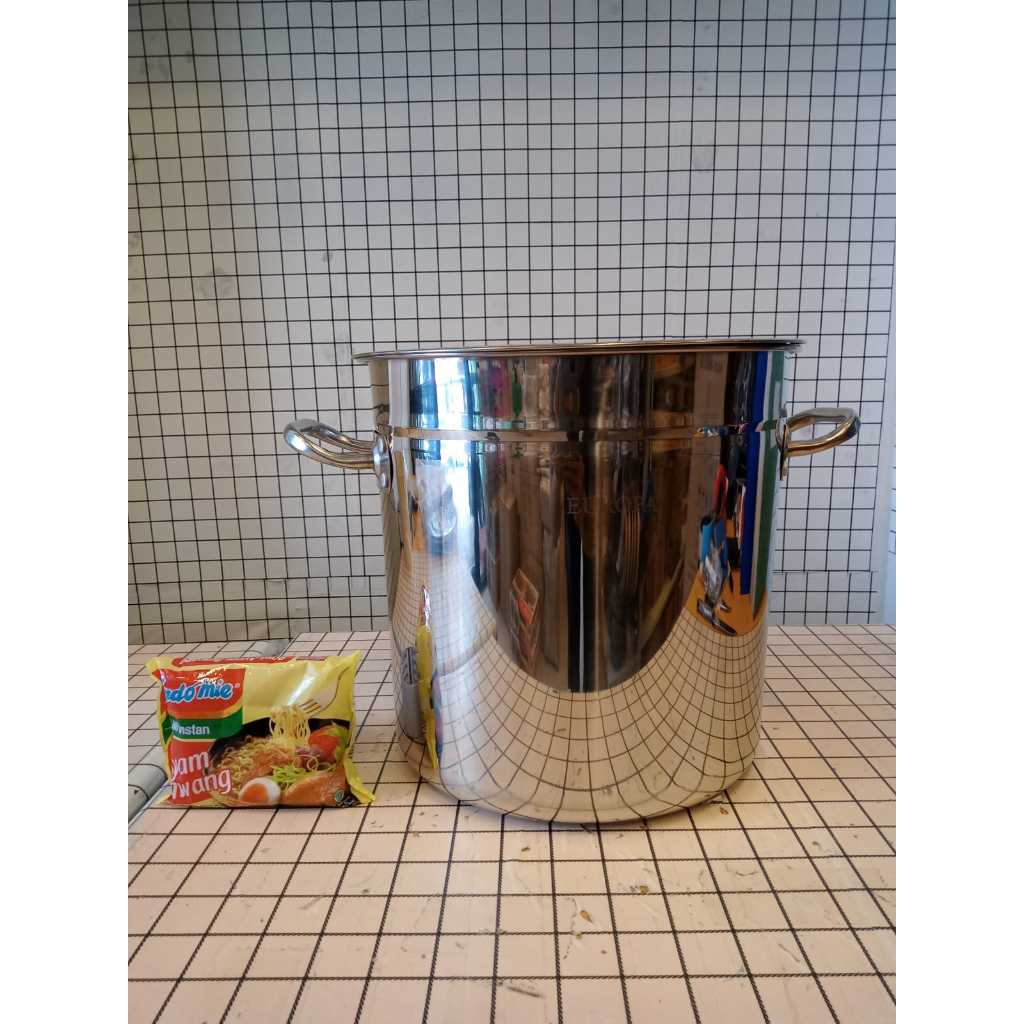Jual Europa Stock Pot Panci Stainless Pot 20 Liter Tutup Magic Handle ...
