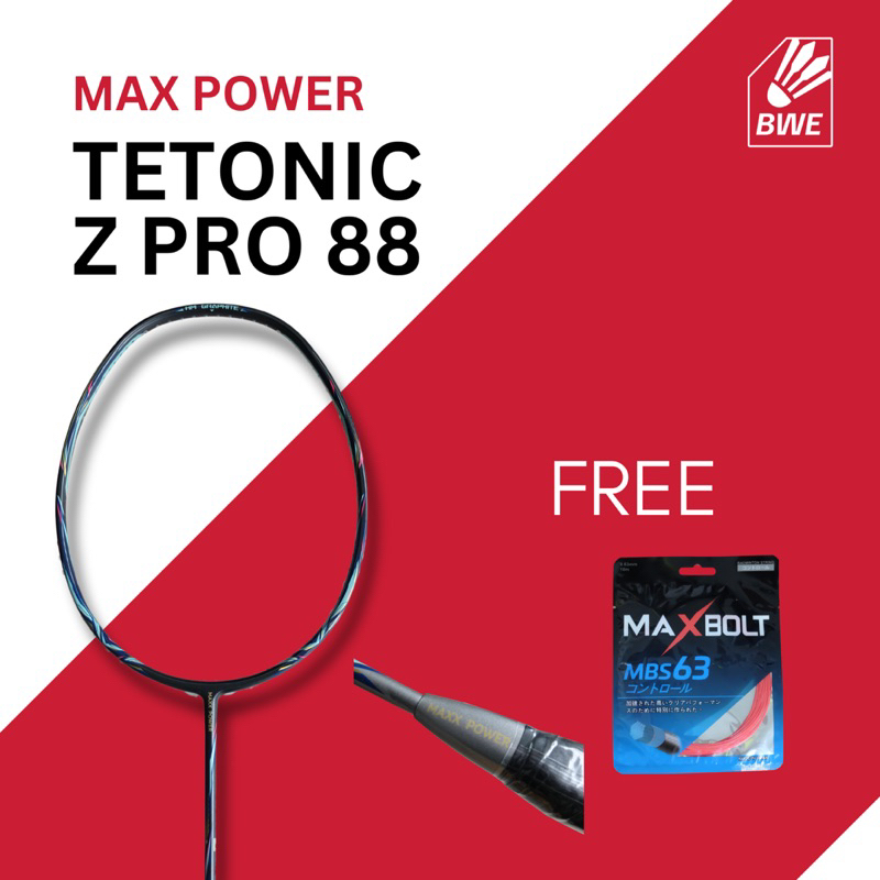 Jual RAKET BADMINTON MAXX POWER TETONIC Z PRO 88 ORIGINAL 100% | Shopee ...