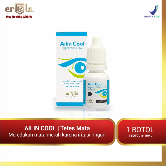 Jual AILIN COOL / Obat Tetes Mata - Naphazoline HCl / 1 Botol isi 10 ml ...
