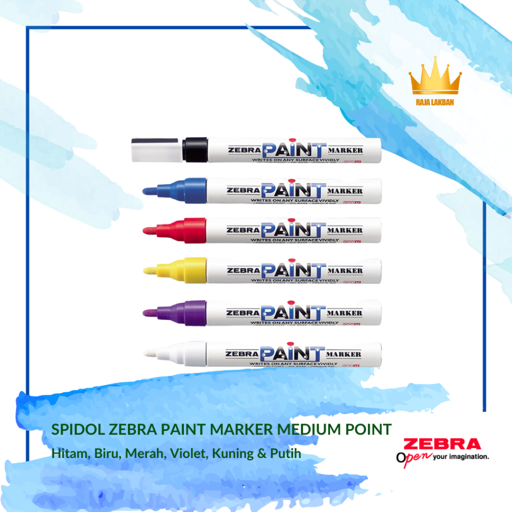 Jual Spidol Tinta Permanen Spidol Marker Spidol Zebra Paint Marker ...