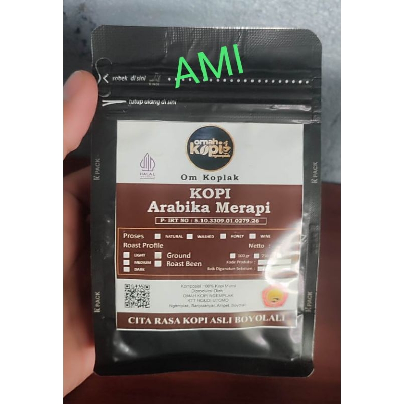 Jual Kopi Arabika Merbabu Dan Merapi Original Berijin Resmi premium Grade 100 gr | Shopee Indonesia