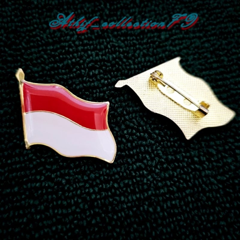 Jual Pin Bendera Berkibar Merah Putih Ukuran 2.5cm | Shopee Indonesia