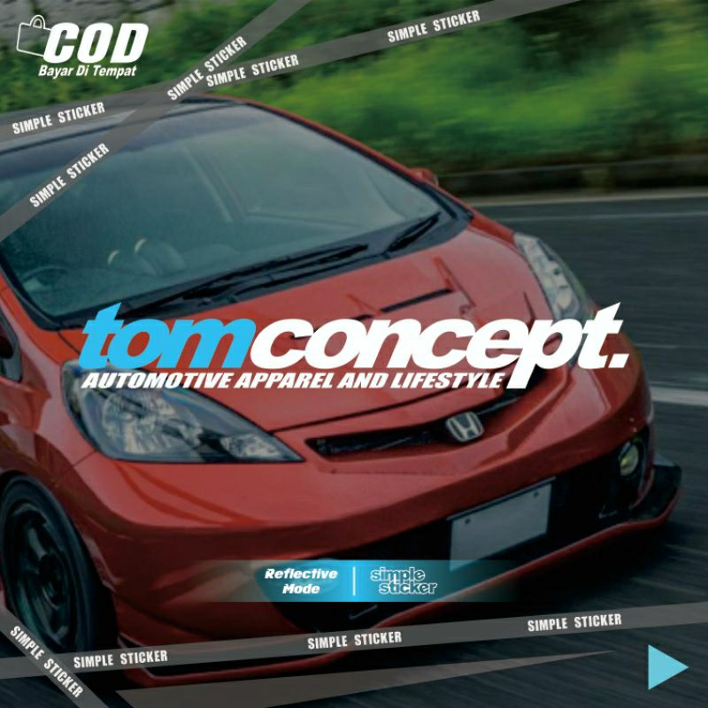 Jual sticker tom concept | stiker tomconcept | sticker cutting ...