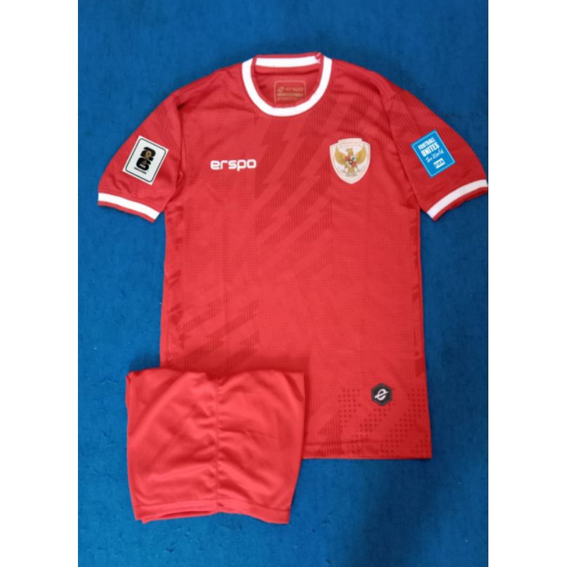 Jual jersey timnas Indonesia home stellan anak-dewasa full patch kualifikasi piala Dunia+nama ...