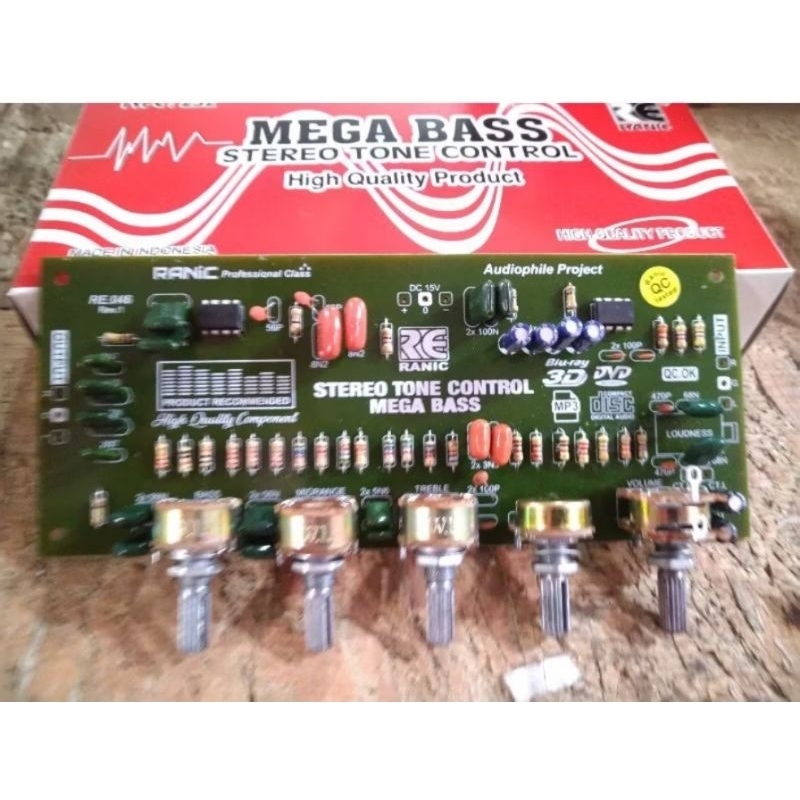Jual MEGA BASS KIT STEREO TONE CONTROL 2x4558 5 potensio RANIC | Shopee ...