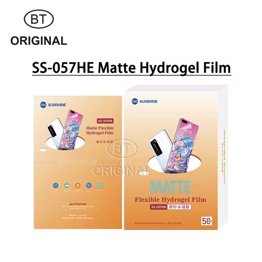 Jual SUNSHINE ANTI GORES MATTE HYDROGEL FILM SS-057HE - 1 BOX ( 50 ...