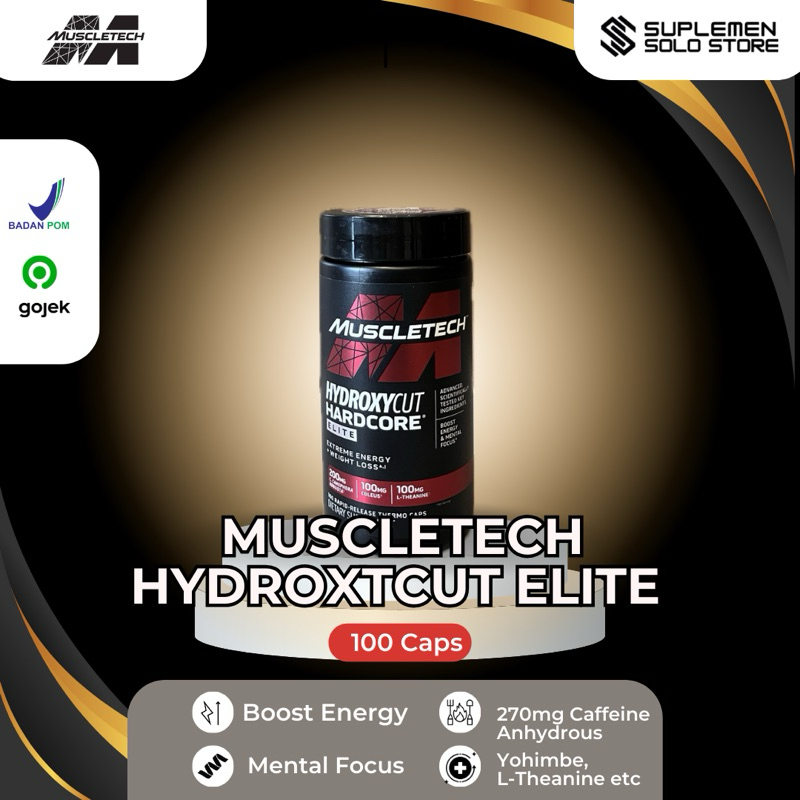 Jual hydroxycut elite 100 caps muscletech fat burner | Shopee Indonesia