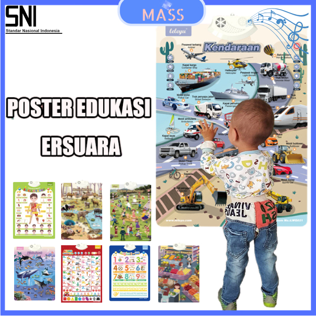 Jual MASS Toys SNI Poster Pendidikan Awal Poster Bahasa Indonesia ...