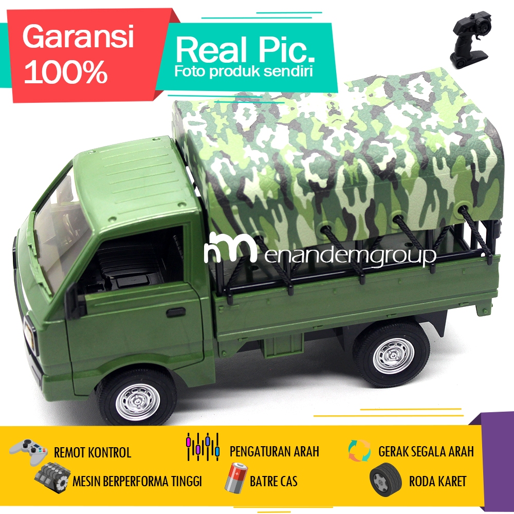 Jual Mainan Mobil Remot Kontrol RC Susuki Carry Pick Up Jeep Militer ...