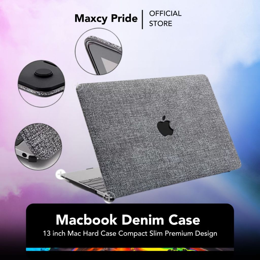 Jual Macbook Denim Case Jeans Compatible for Macbook Air M1 M2 Pro 13 ...