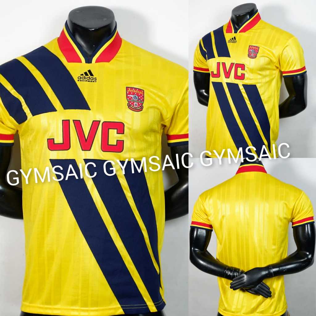 Jual JERSEY RETRO ARSNL AWAY 1993 1994 93 94 KUNING | Shopee Indonesia