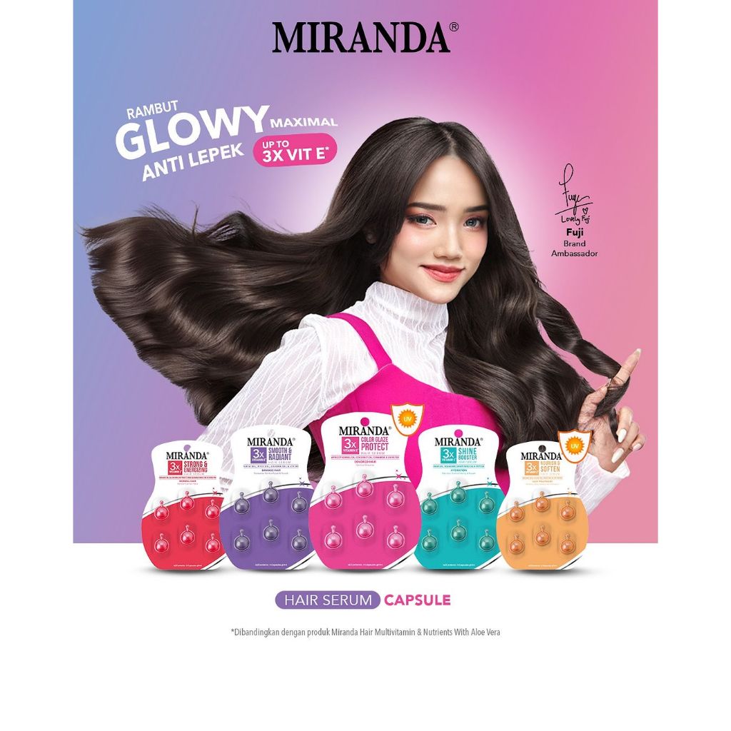 Jual Miranda Hair Serum Multivitamin Capsule | Vitamin Rambut 6x1ml ...