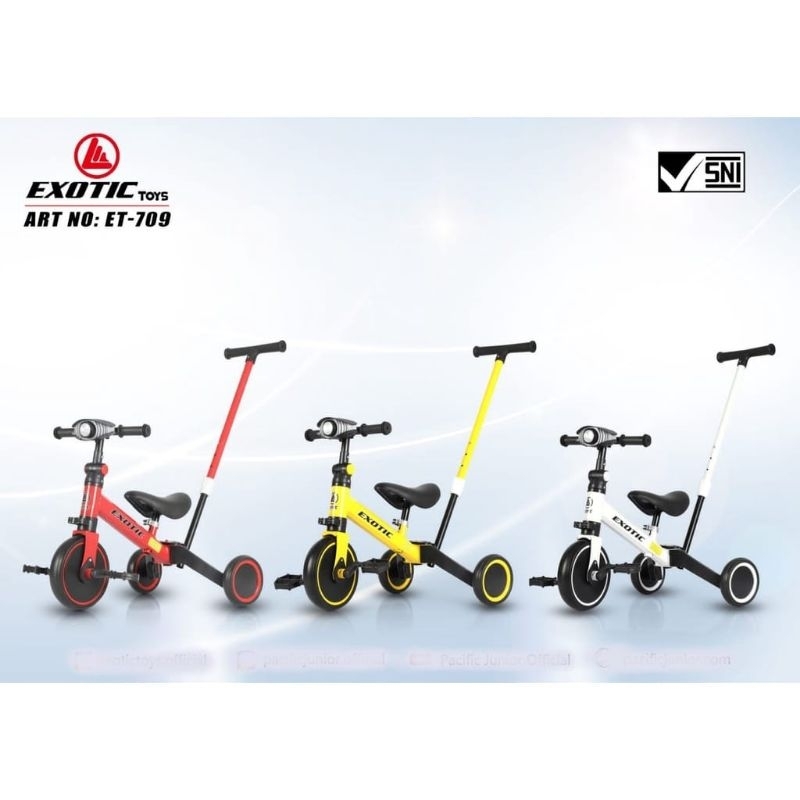 Jual Sepeda Roda Tiga Exotic ET 709 (4in1) Balance Bike | Shopee Indonesia