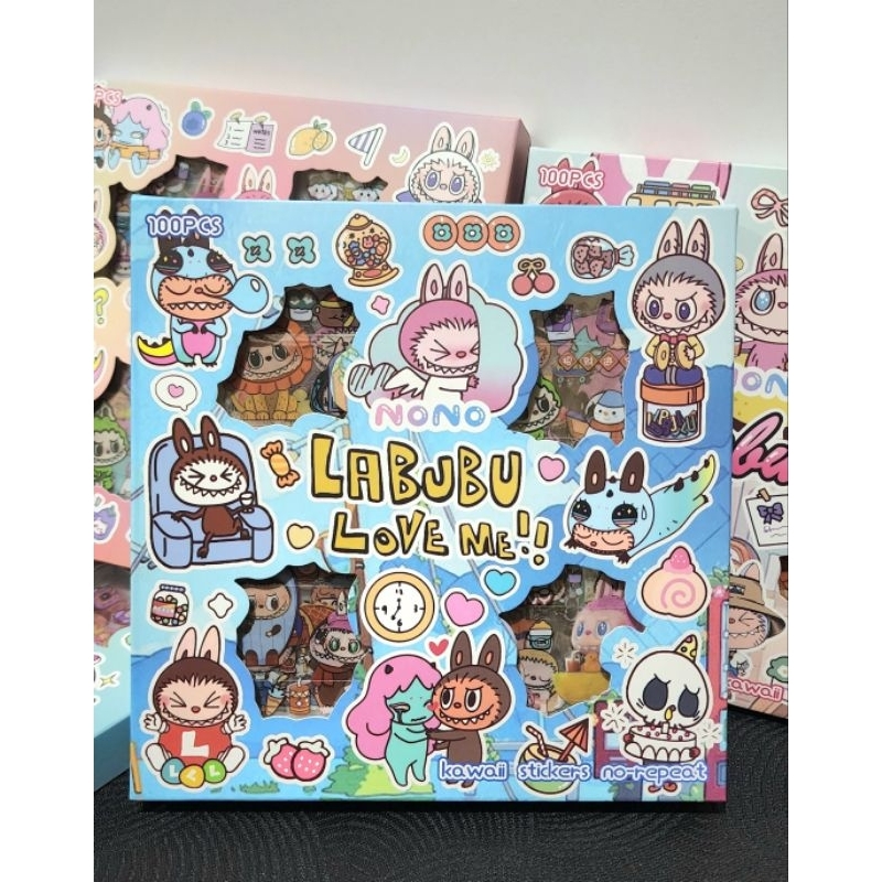 Jual STIKER MOMO LABUBU NEW TERBARU STIKER POP MART MOLLY MOBILE ...