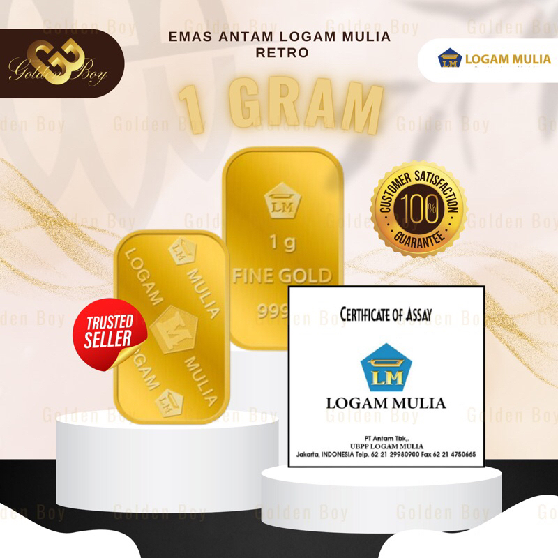 Jual LOGAM MULIA EMAS ANTAM 1 GRAM RETRO | Shopee Indonesia
