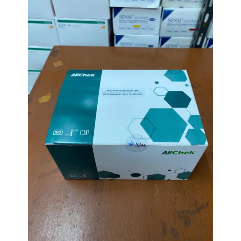 Jual Drug Abuse Test Multi 6 Parameter 1 box isi 25 Merek Allchek ...