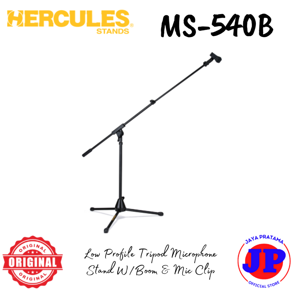 Jual Hercules Stand MS540B Low Profile Tripod Microphone Stand W/Boom ...