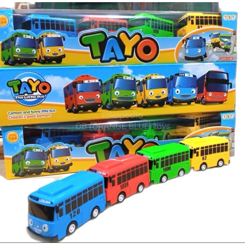 Jual bus tayo fullback (4pcs)/ tayo the little bus | Shopee Indonesia