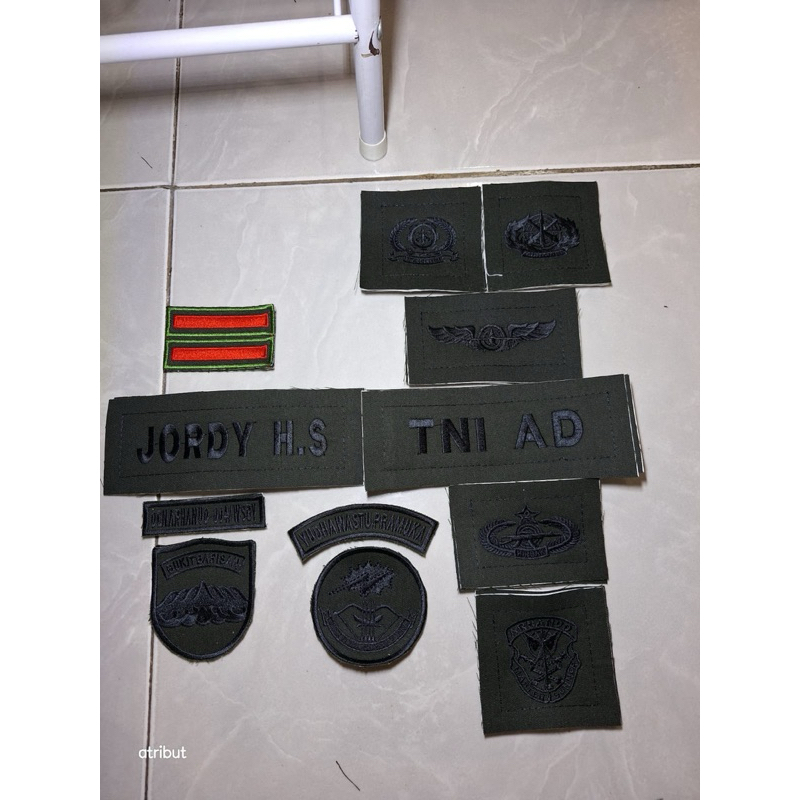 Jual ATRIBUT TNI BORDIR PAPAN NAMA PDL BIASA TANPA PERKERAS | Shopee Indonesia