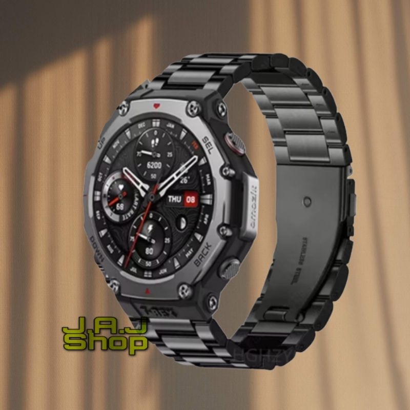 Jual STAINLESS STEEL STRAP TALI JAM TANGAN RANTAI WATCH BAND AMAZFIT T ...