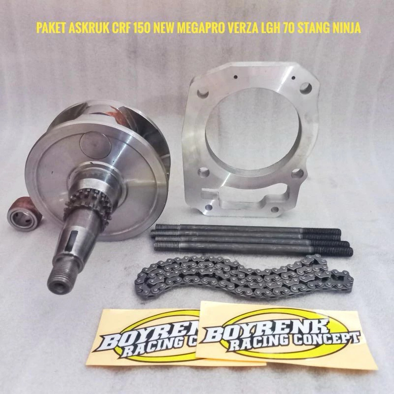Jual PAKET BORE UP ASKRUK CRF 150 NEW MEGAPRO VERZA LANGKAH 70 STANG NINJA- BOYRENK RACING ...