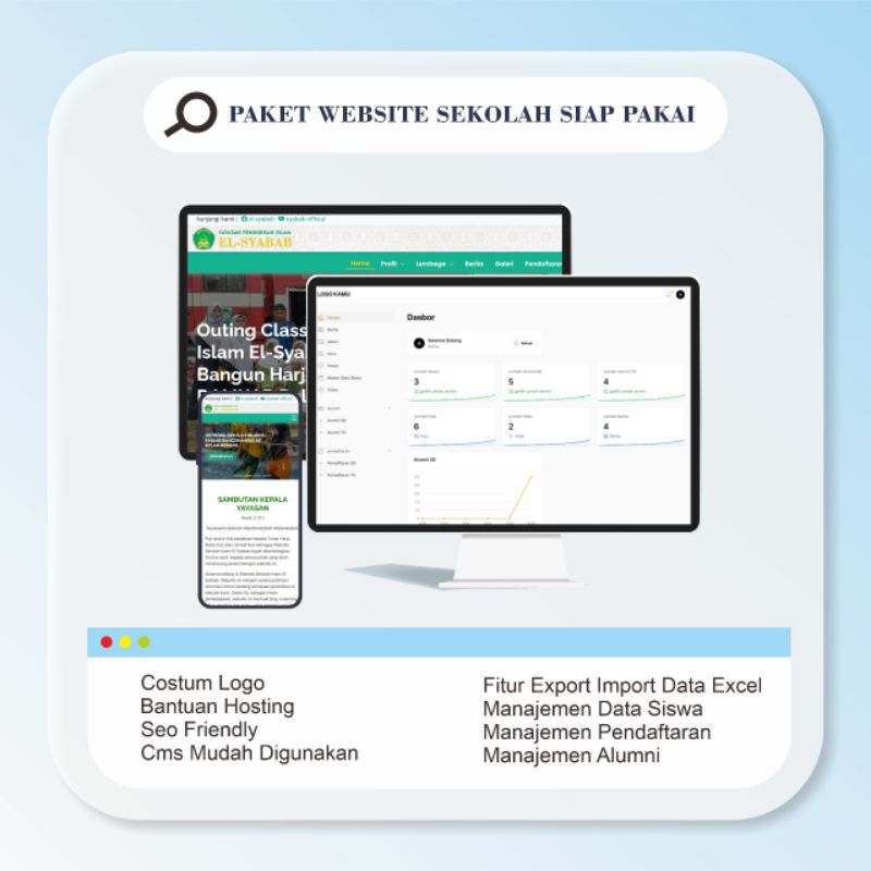 Jual WEBSITE SEKOLAH company profile landing page dan Admin siap pakai ... Jual WEBSITE SEKOLAH company profile landing page dan Admin siap pakai ...