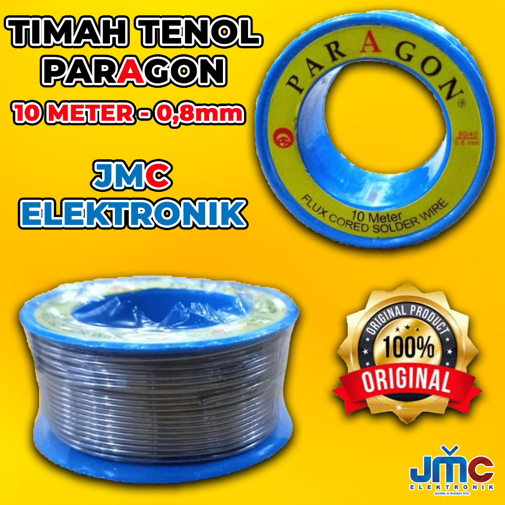 Jual TIMAH SOLDER TENOL PARAGON 10M TINOL KAWAT PATRI SOLDER MERK ...