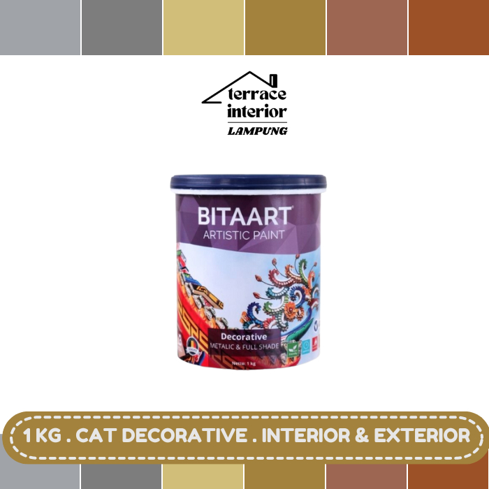Jual Cat tembok Decorative Bital Asia Bitaart 1 Kg | Shopee Indonesia