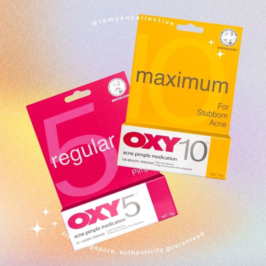Jual OXY 5 / 10 Percent Acne Pimple Medication - 5% 10% Benzoyl ...