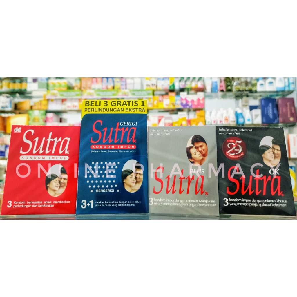 Jual [𝐏𝐑𝐈𝐕𝐀𝐒𝐈 𝐀𝐌𝐀𝐍] Kondom Sutra isi 3 | Shopee Indonesia