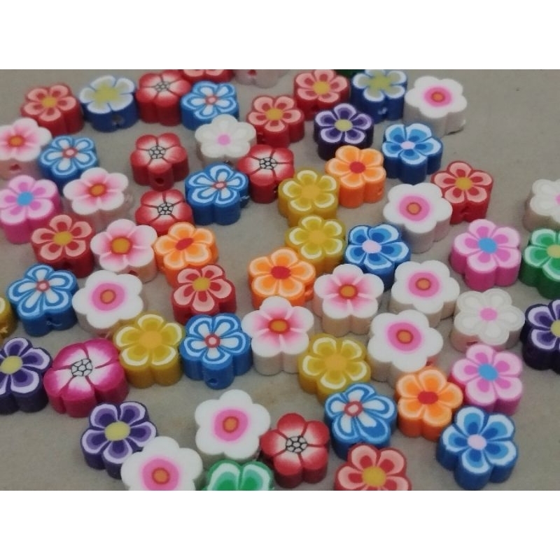 Jual Mote kombinasi clay bunga mix | Shopee Indonesia