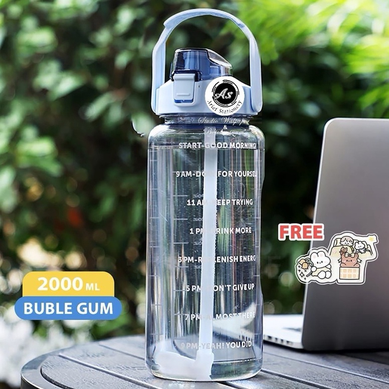 Jual Spesial disini Botol Minum Viral Bening Kapasitas 2 Liter Ada ...