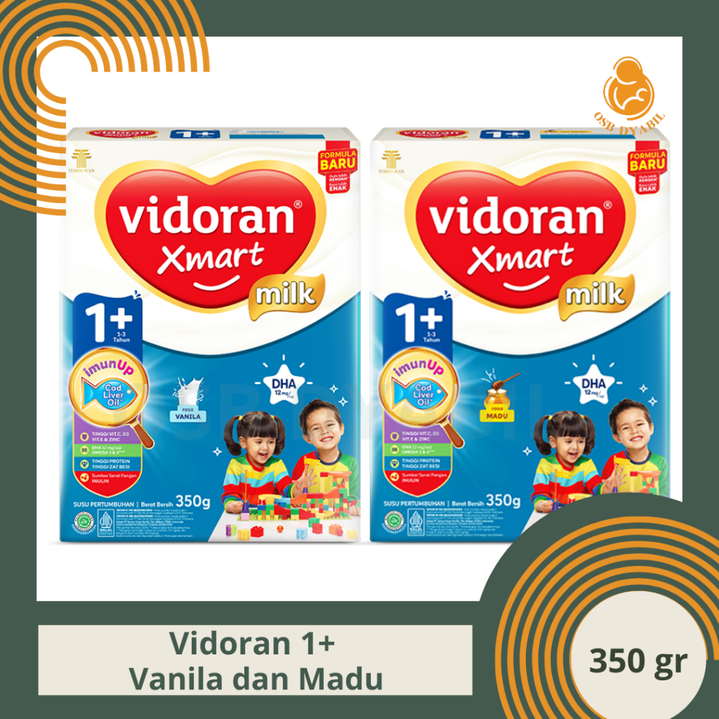 Jual Vidoran Xmart 1+ Imun Up 350 gr Susu Anak 1-3 Tahun | Shopee Indonesia