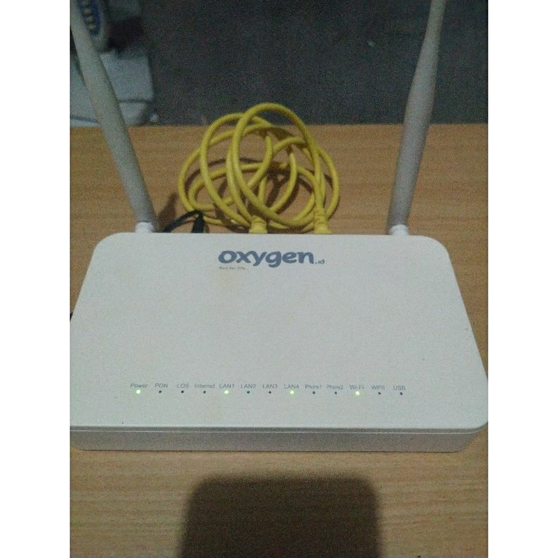 Jual Router ZTE oxygen F609 V3 port hijau lengkap adaptor, garansi ...