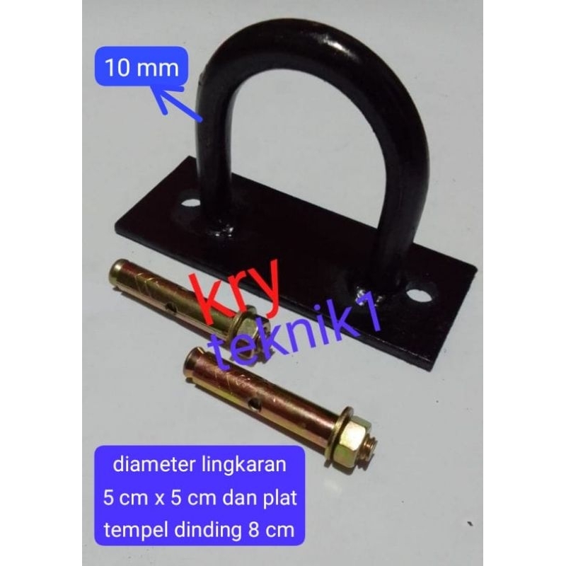 Jual bracket besi multifungsi dudukan rantai tempel dinding gantungan ...