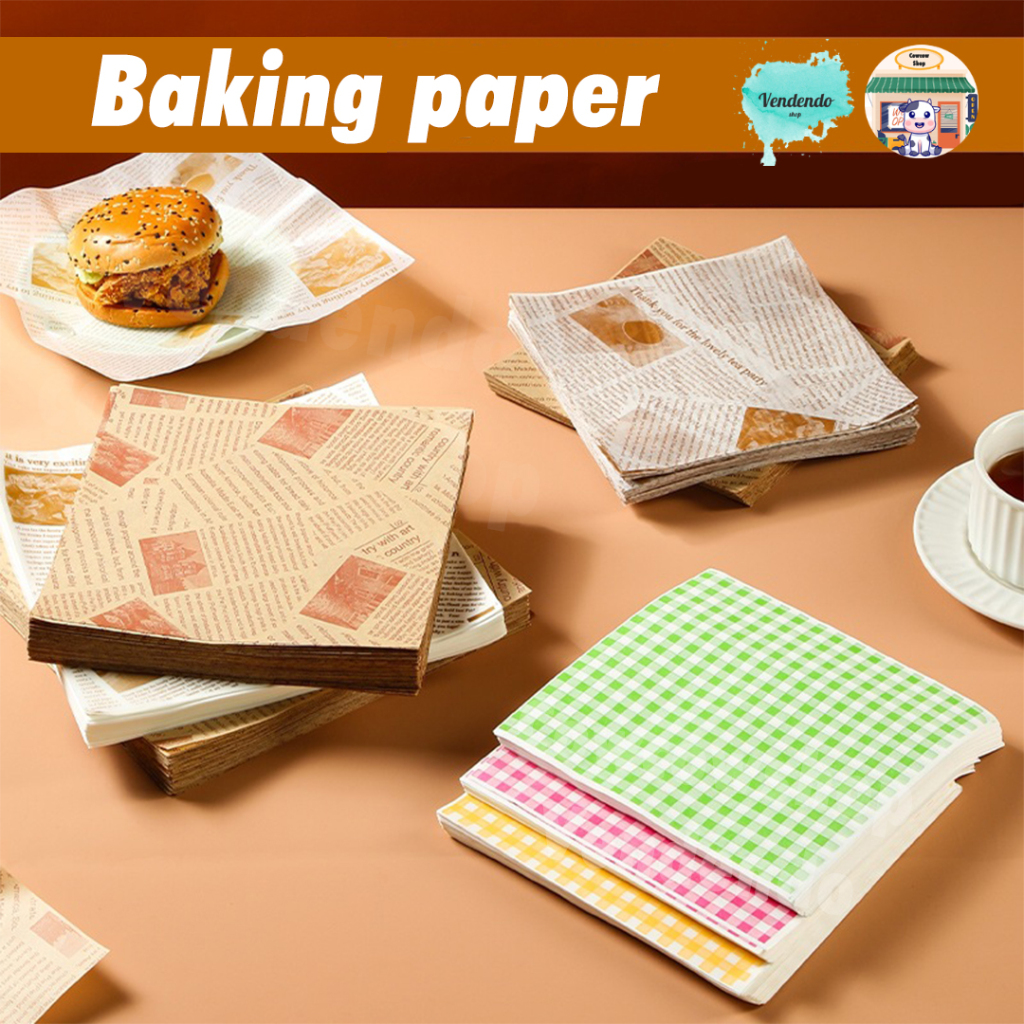 Jual Kertas Roti 18x18cm 50 lembar/ Kertas Pembungkus / Wax paper ...