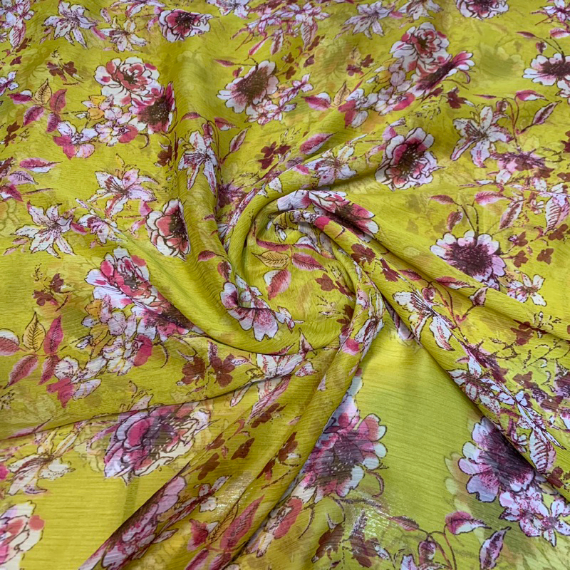 Jual kain sifon yoryu motif bunga kuning - kain sifon motif - kain ... Jual kain sifon yoryu motif bunga kuning - kain sifon motif - kain ...