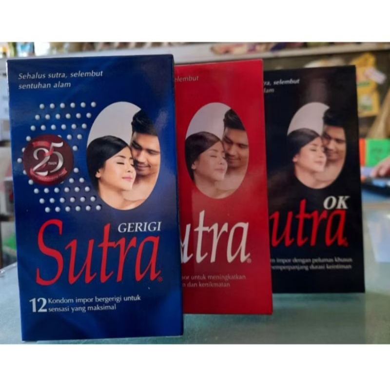 Jual Kondom sutra Merah, sutra Hitam, Sutra biru(12 sachet) | Shopee ...