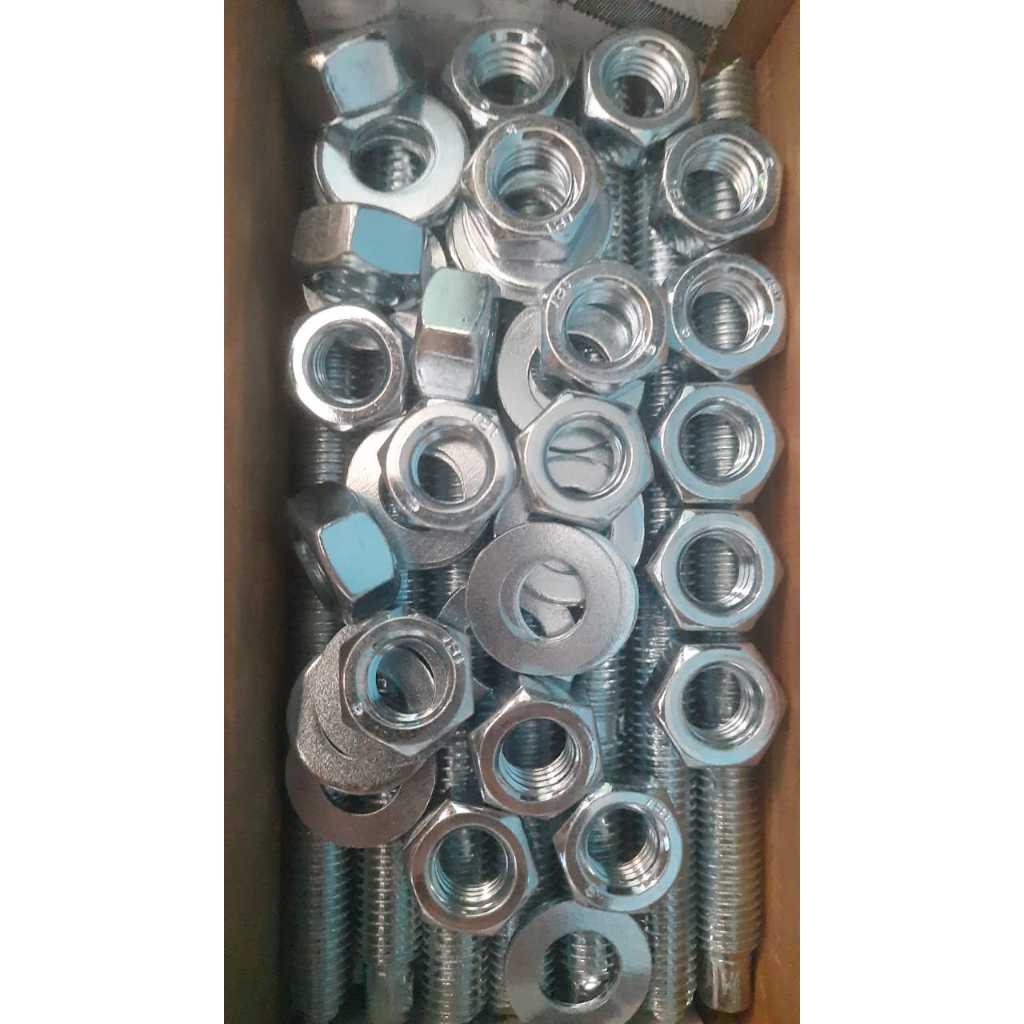 Jual CHEMICAL ANCHOR ANGKUR STUD BOLT M20 X 260 GRADE 5.8 | Shopee ...